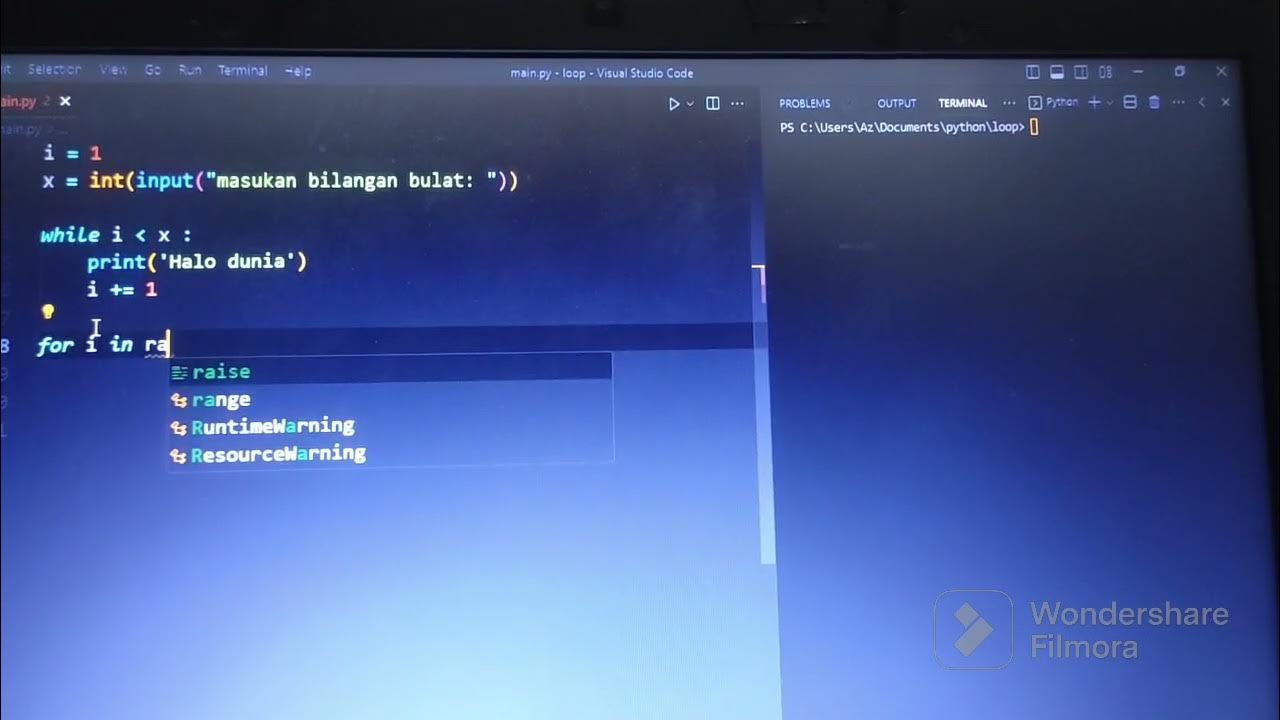 Tugas Alpro, Loop pada Python - YouTube