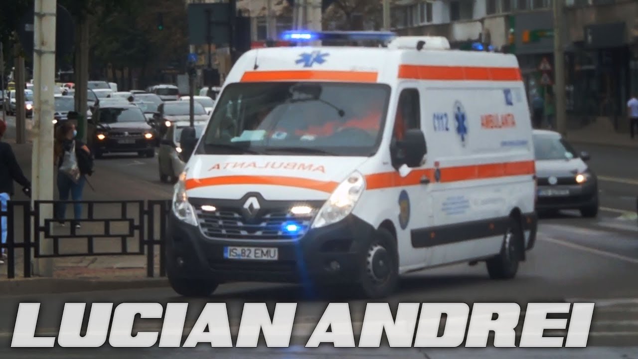 Ambulanta SAJ C2 101 + 102 EMU / Driver forces yellow light - YouTube