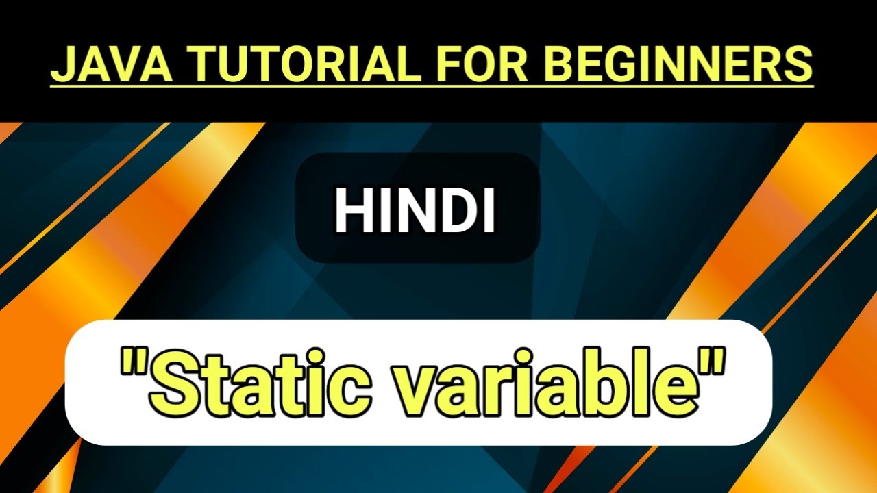 Static Variable Java Java Tutorial For Beginners Mscoder Youtube 5272