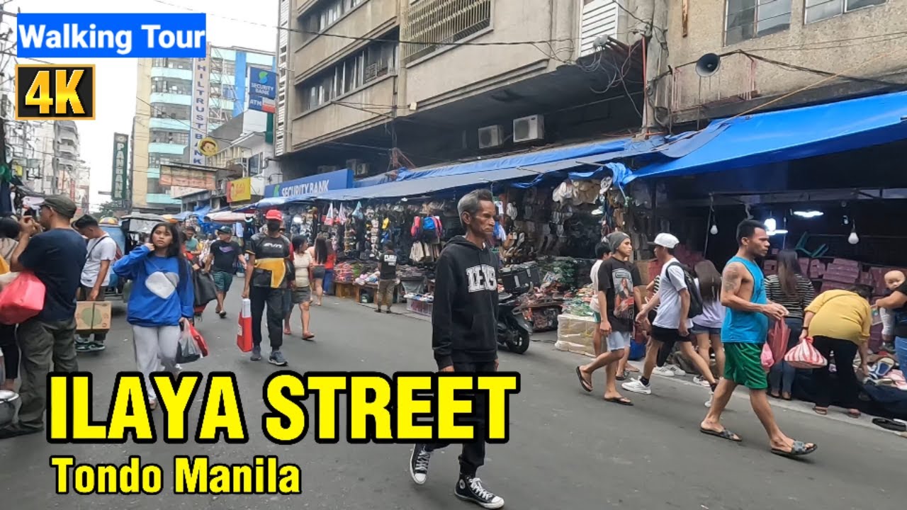 SHORT WALKING in ILAYA STREET TONDO MANILA [4K] Philippines 🇵🇭 - YouTube