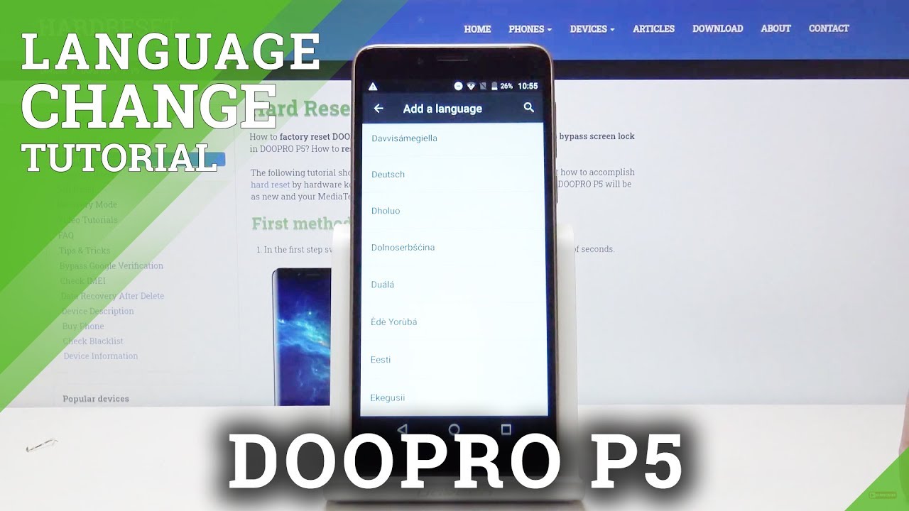 How to Change Language in DOOPRO P5 – Language Setup - YouTube