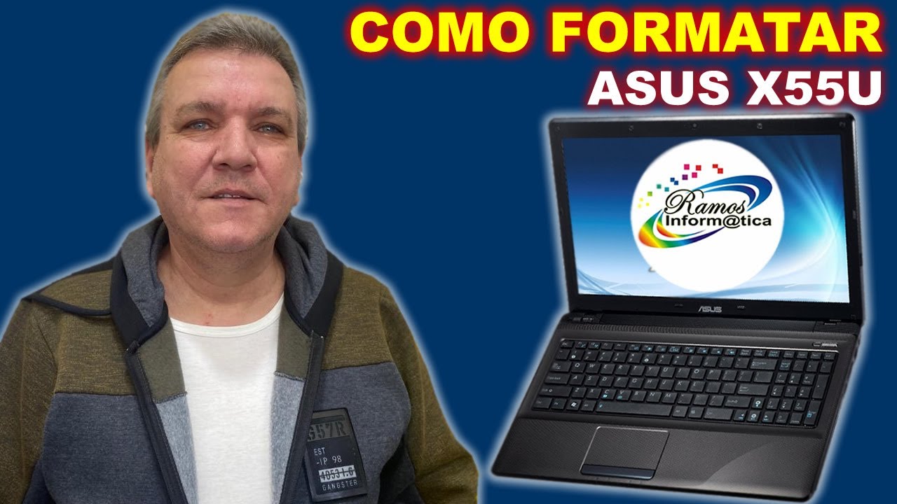 Como Formatar Notebook Asus X55U Com Windows 10 Passo a Passo - YouTube