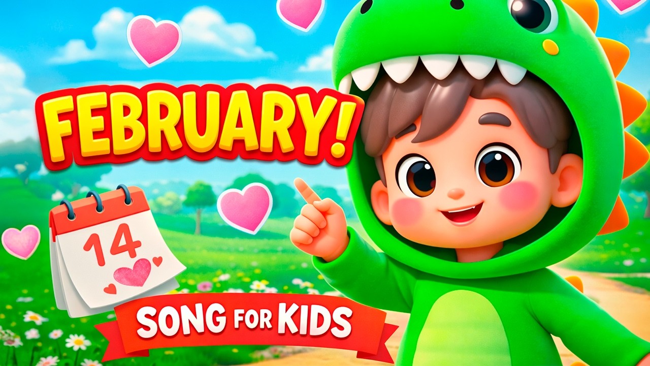 February Song for Kids | Spell F-E-B-R-U-A-R-Y! - YouTube