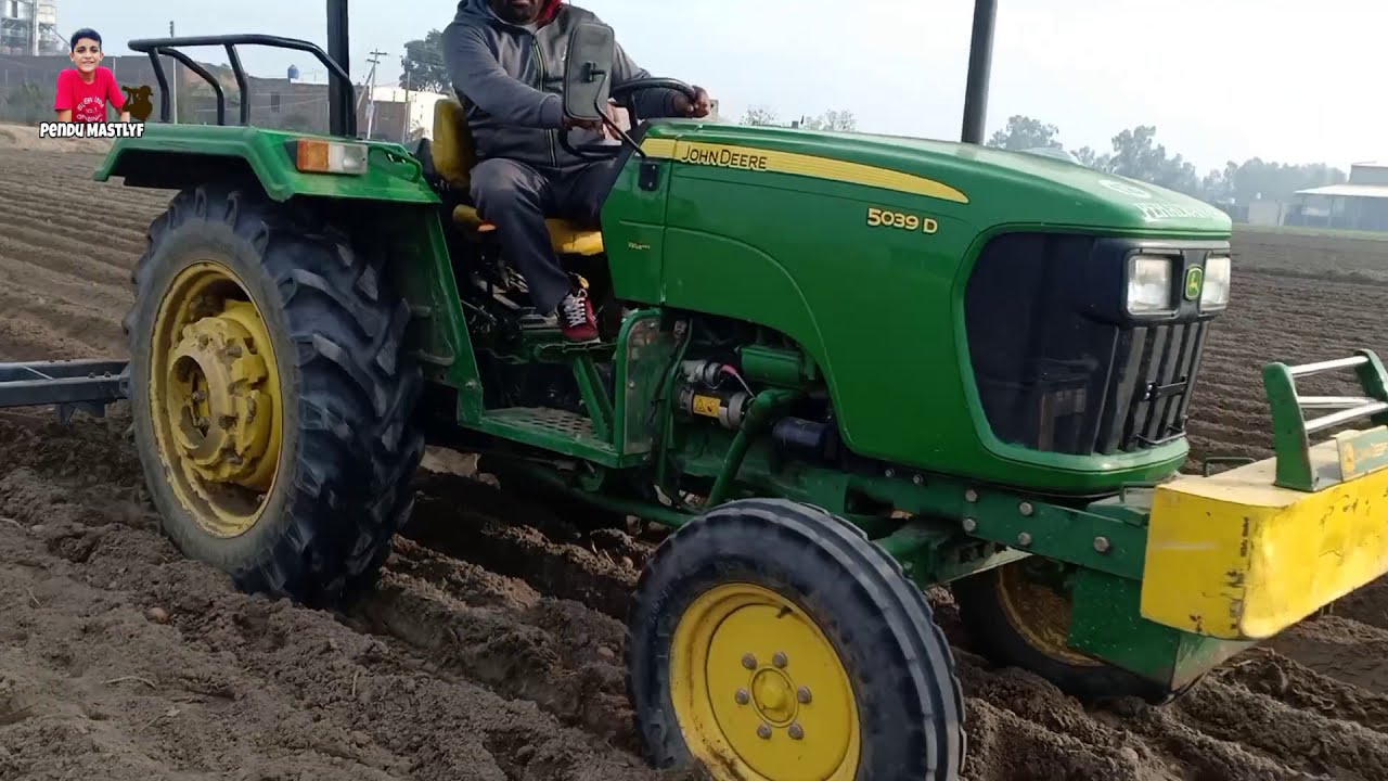John deere 5039d power pro | john deere 5039d potato farming - YouTube
