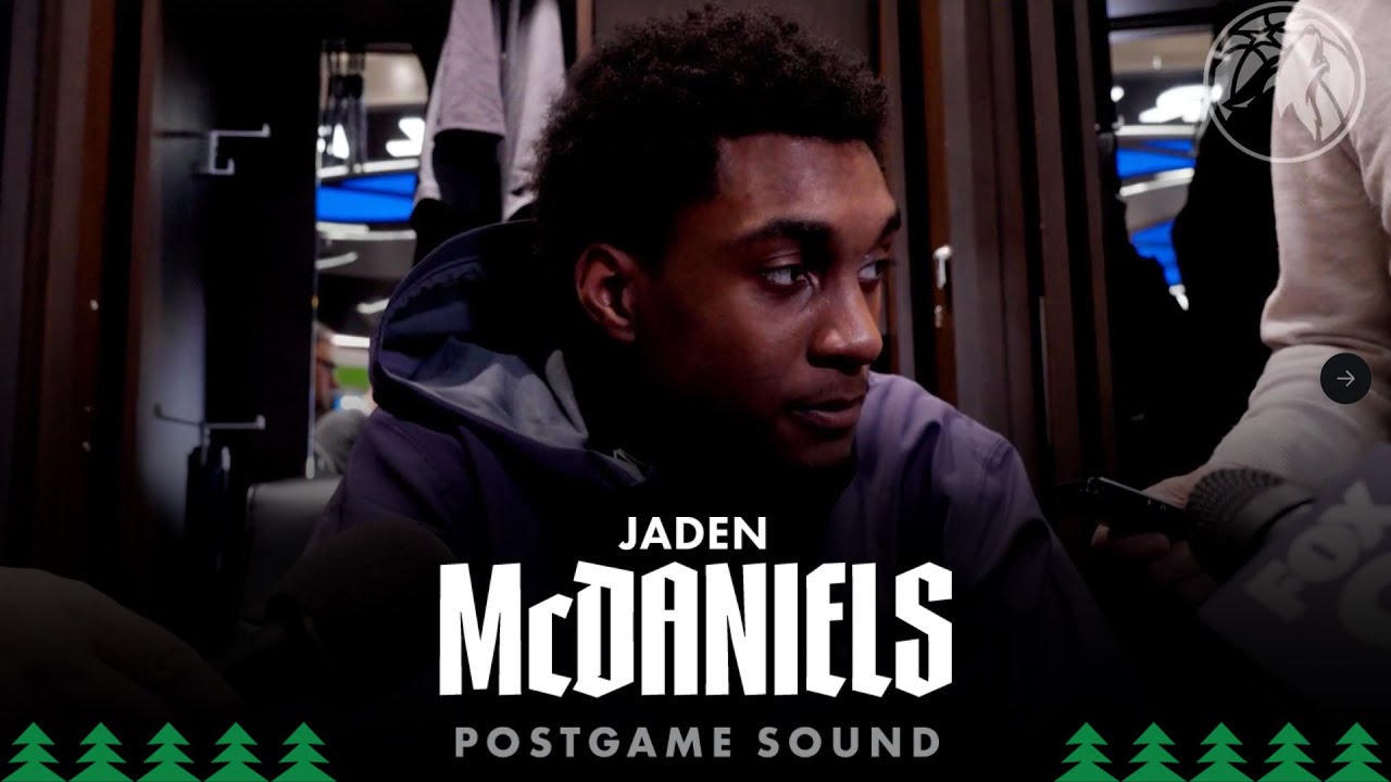 “We All Have To Be On The Same Page.” | Jaden McDaniels Postgame Sound ...