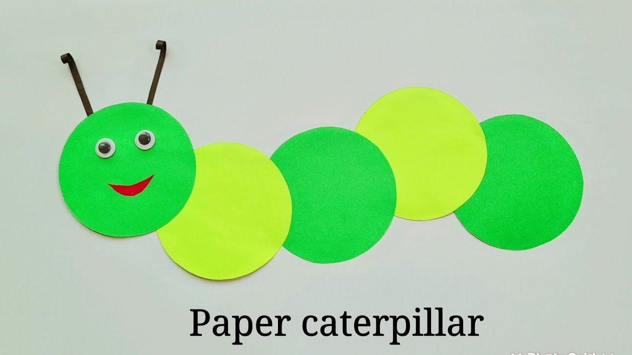 How To Make Paper Caterpillar | DIY | Crafts With Color paper | # ...