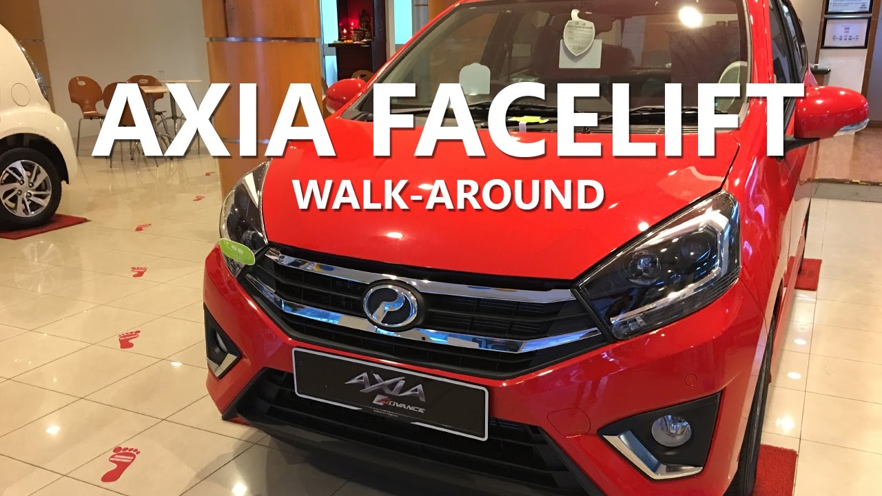 Perodua Axia Facelift 2017 Walk-around - YouTube