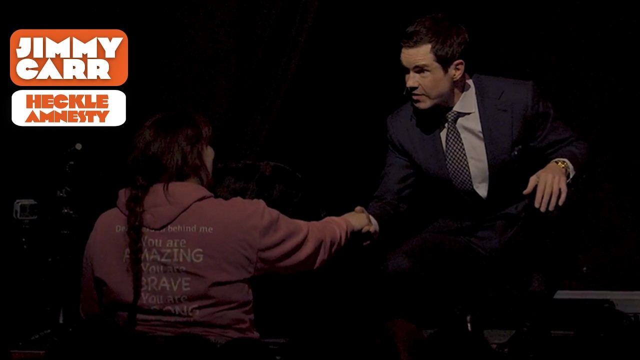Jimmy Meets Jupiter The Assistance Dog! | Jimmy Carr Crowd Work - YouTube