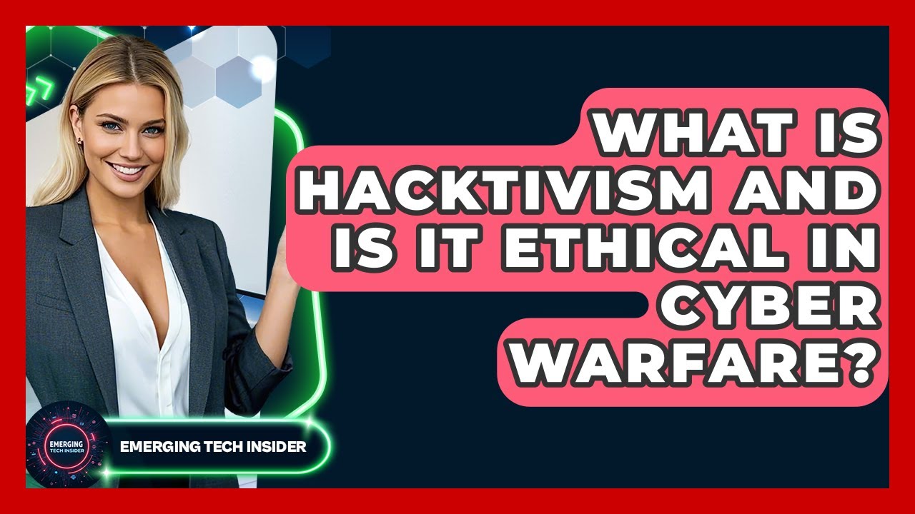 What Is Hacktivism And Is It Ethical In Cyber Warfare? - Emerging Tech ...