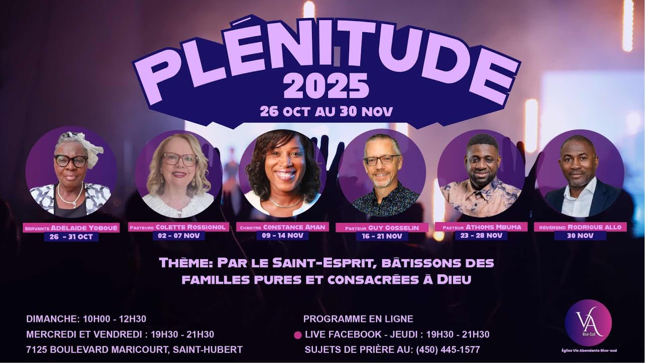 Plénitude 2025 - Semaine 4 - mercredi 19 - YouTube