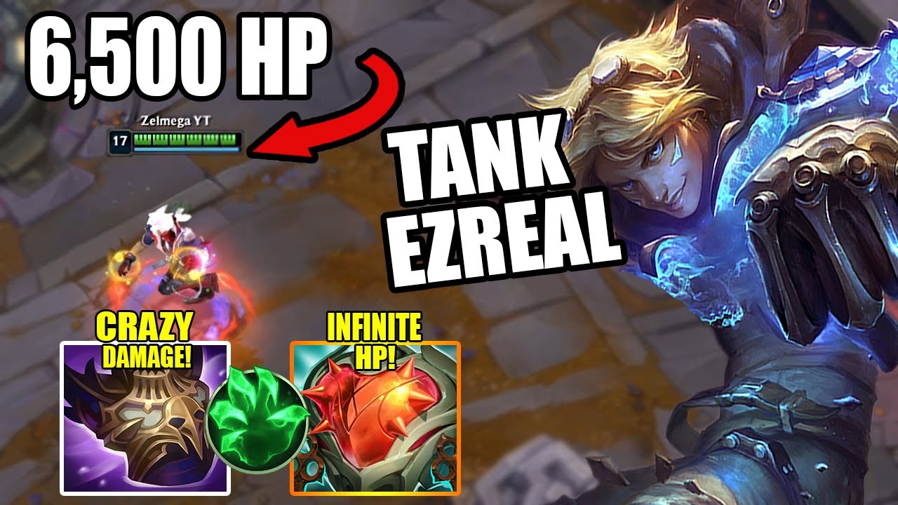 Tank Ezreal is unstoppable! - OVER 6,500 HP RAID BOSS! - YouTube