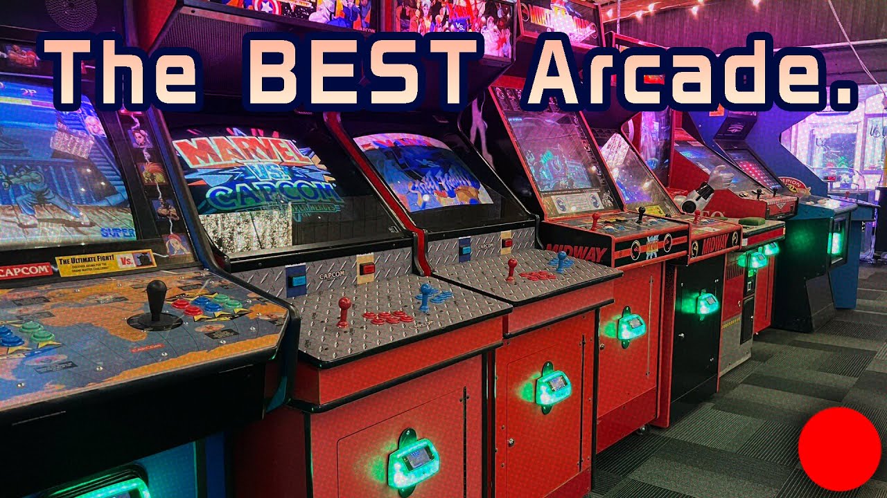 The BEST ARCADE You'll EVER See! - Arcade Garage Vlog Tour - YouTube