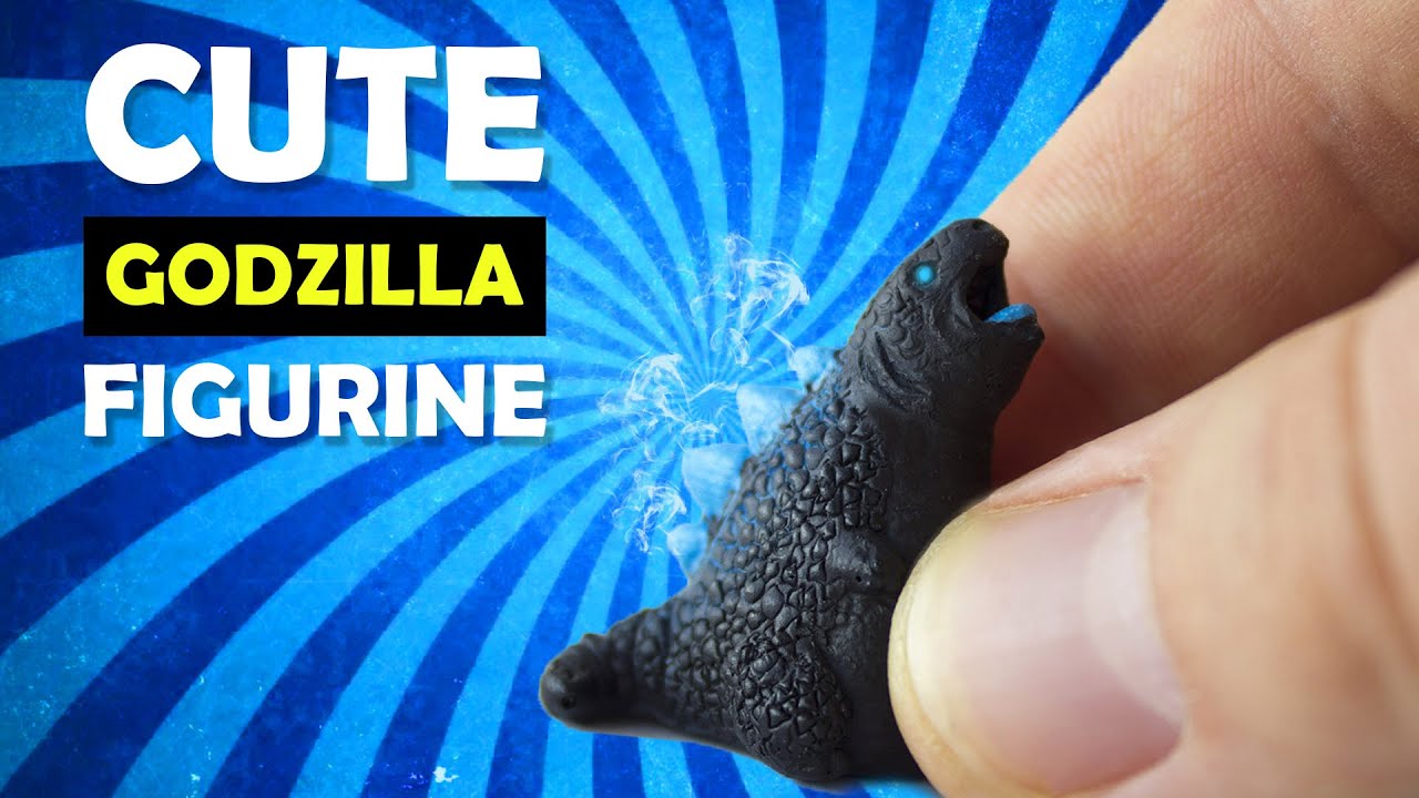 Tiny figurine Godzilla | handmade miniature - YouTube