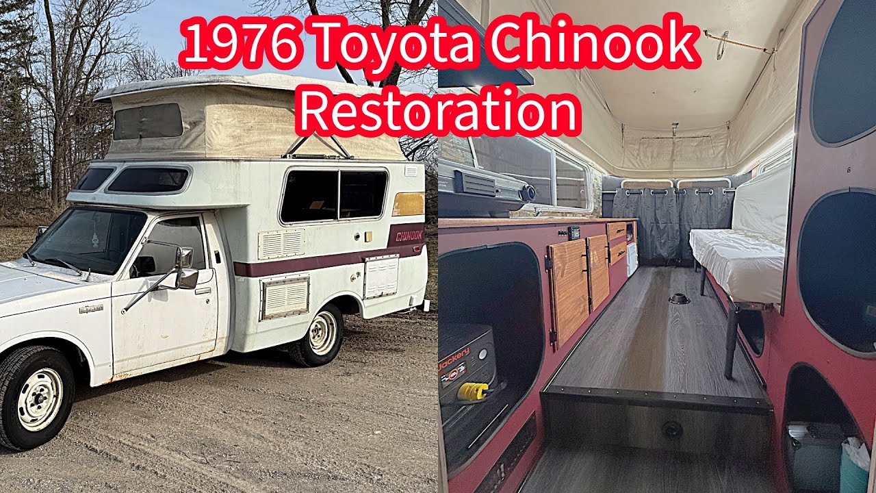 How To Remodel an old camper 1976 Toyota Chinook (DIY) turned out ...