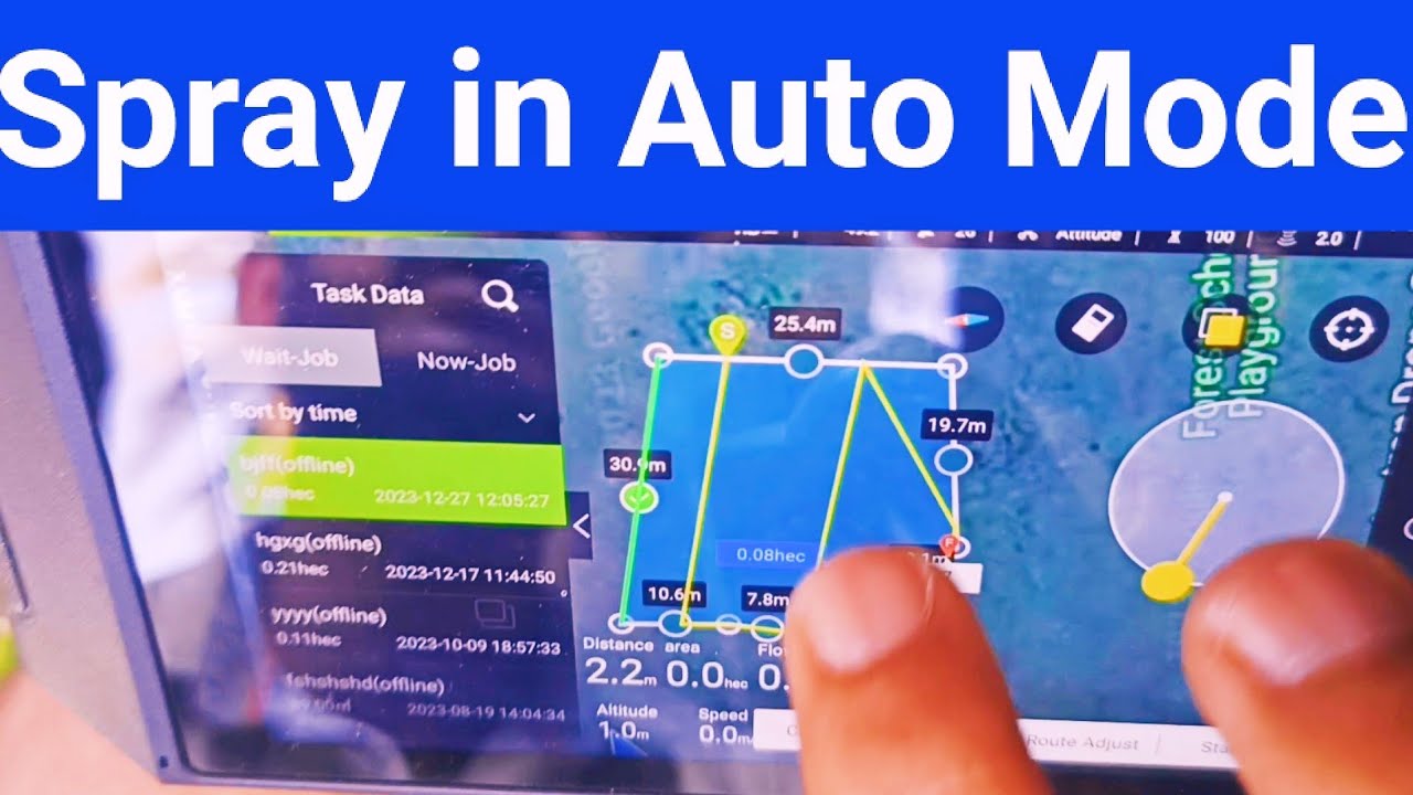 How to Auto spray by Garuda Drone?// For Beginners// Select Ground Plan ...