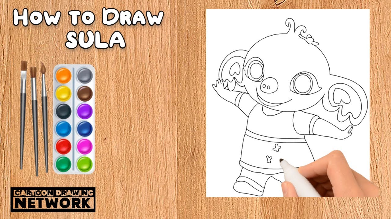 How to Draw Sula from Bing Cartoon - YouTube
