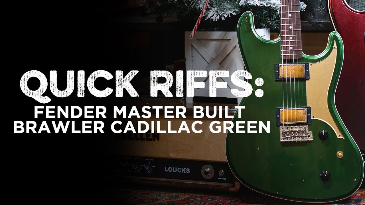 Fender Master Built Brawler Cadillac Green | CME Quick Riffs | Zach ...