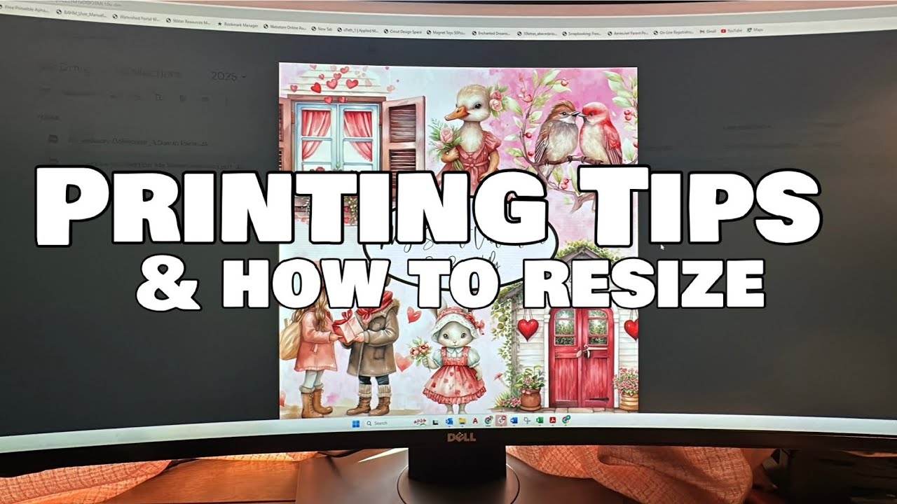 Printing & Resizing my digital collections | QUICK TUTORIAL - YouTube