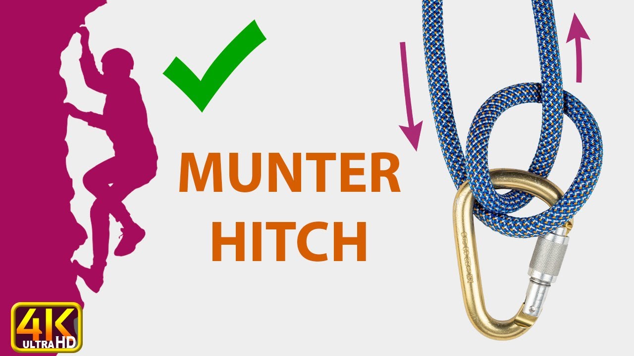 Munter Hitch for Climbing and Rappelling Abseiling | Munter Hitch ...