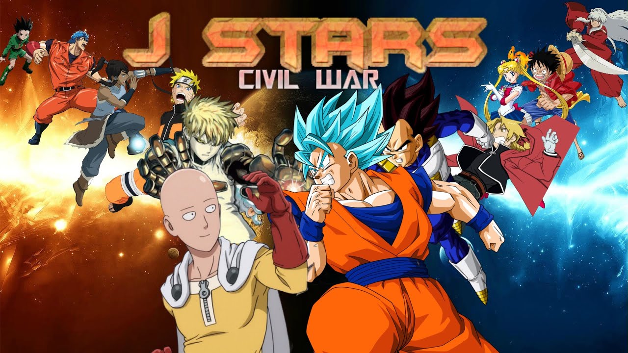 (Goku VS Saitama)J Stars Civil War Trailer:(Captain America Civil War ...