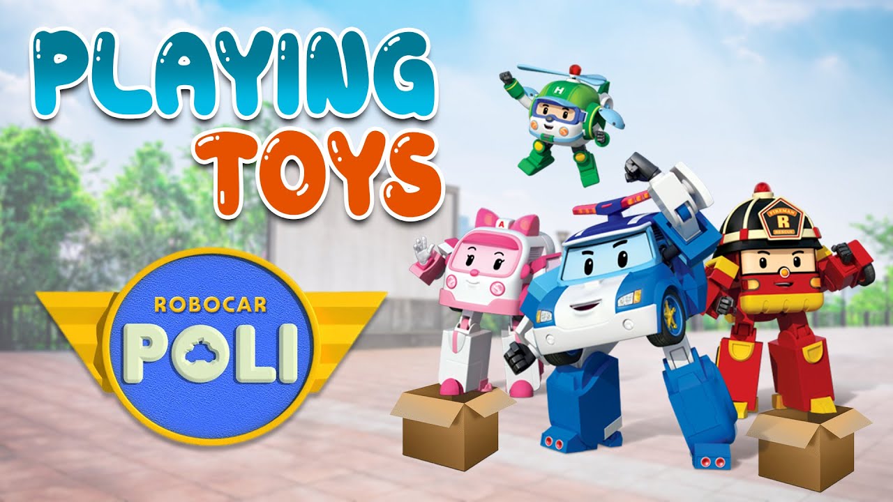 ROBOCAR POLI TOYS PLAYING & UNBOXING | BINGGO CHANNEL - YouTube
