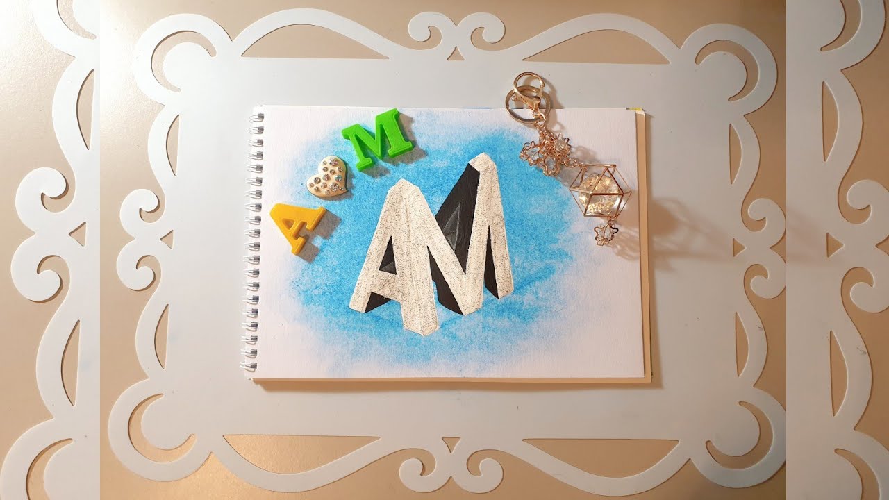 Name Art || How To Draw 3D Letter || Easy 3D Drawing - YouTube