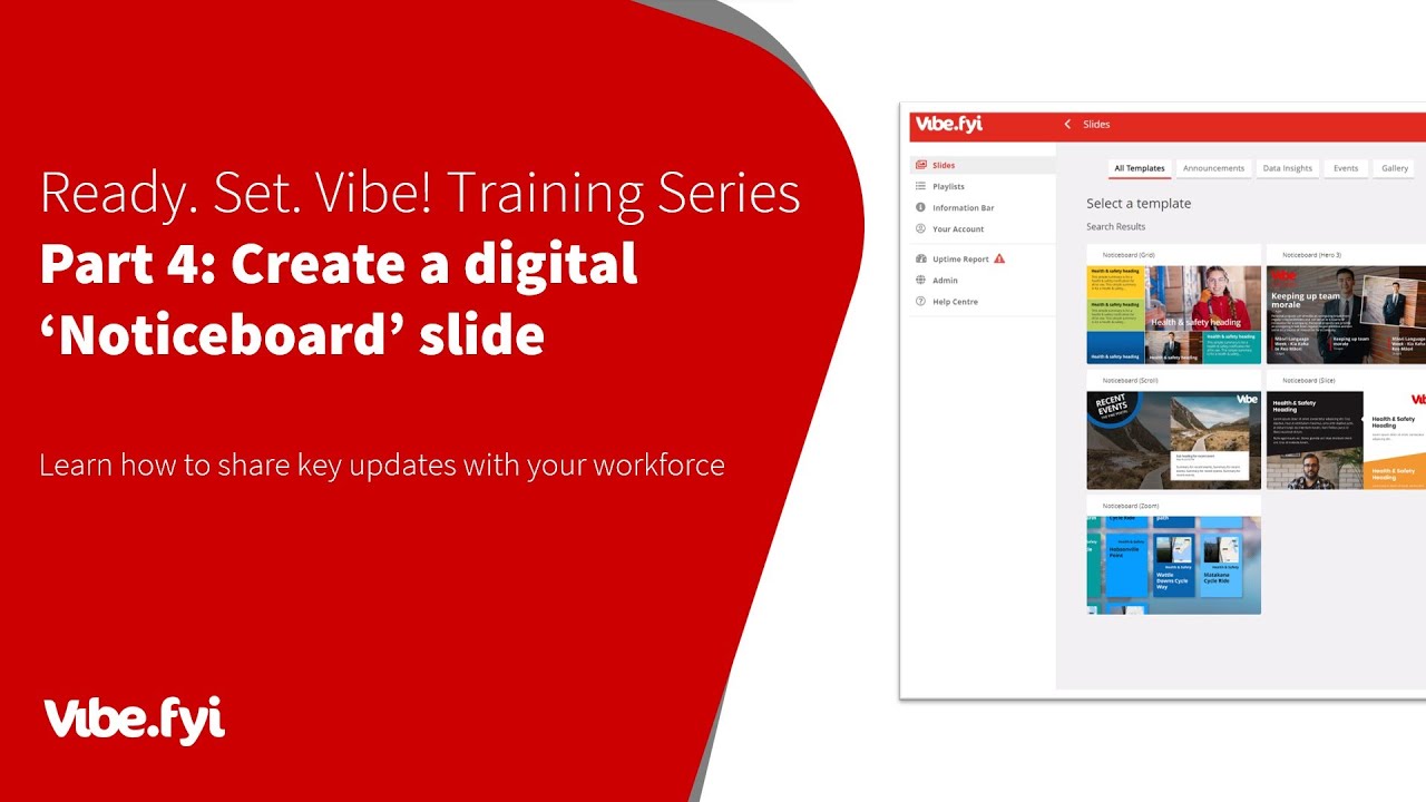 Part 4: Create a digital 'Noticeboard' Slide | www.vibe.fyi - YouTube