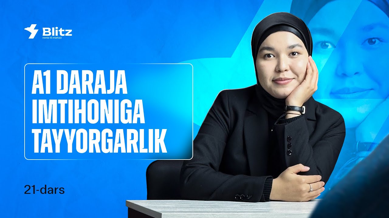 21-dars. A1 daraja imtihonga tayyorgarlik | Prüfungstraining A1 - YouTube