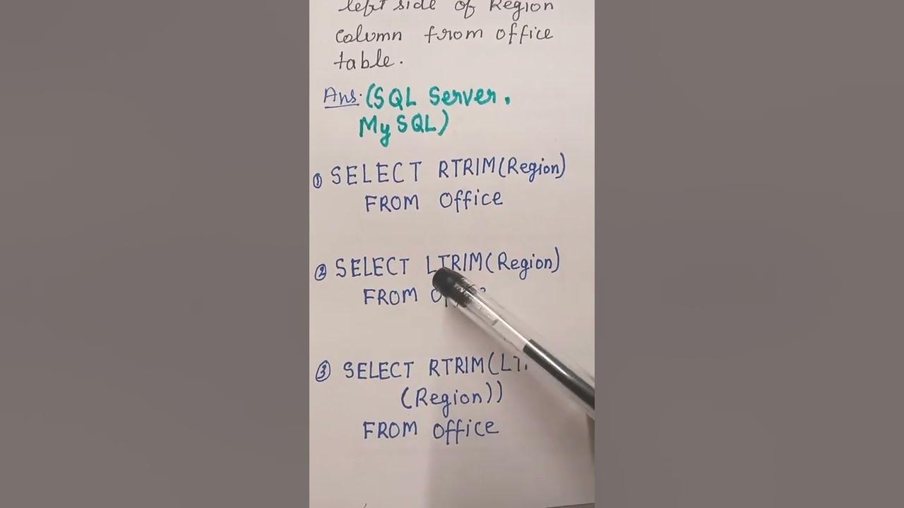 SQL Query To Remove White Spaces From Right And Left Side Of Region sql-query-to-remove-white-spaces-from-right-and-left-side-of-region