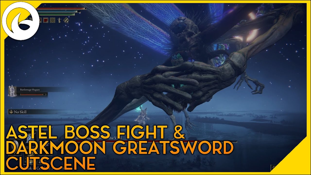 Elden Ring - Astel, Naturnborn of the Void Boss Fight, and Dark Moon ...