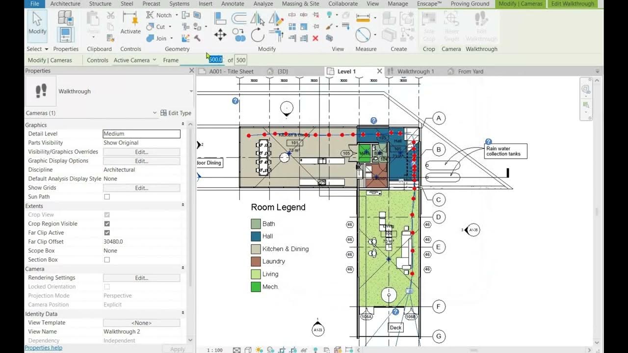 REVIT Tutorial-Revit Walkthrough Animation-Climbing up staircase-one ...
