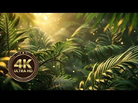 Relaxing Tropical Jungle Background - 4K 3D Nature, Meditation, Animated Wallpaper Screensaver