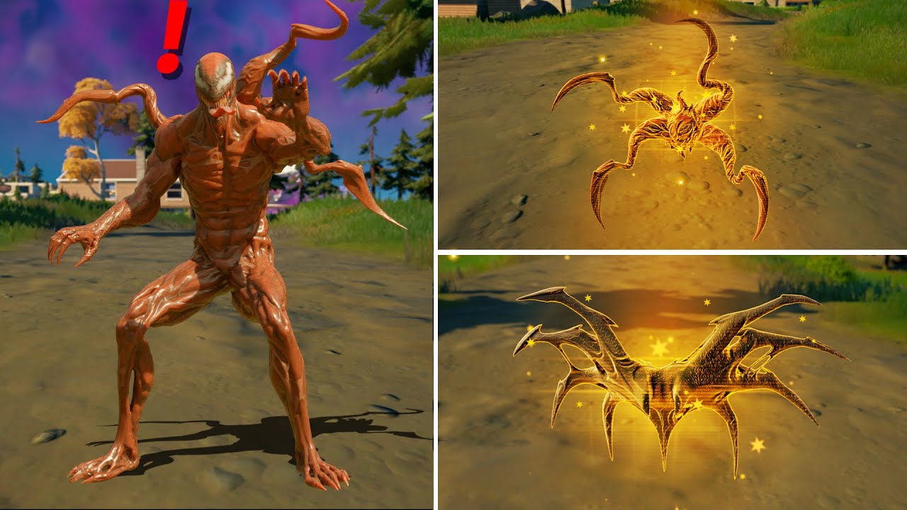 Fortnite Season 8 Carnage Mythic Weapons Venom Symbiote Locations Guide ...