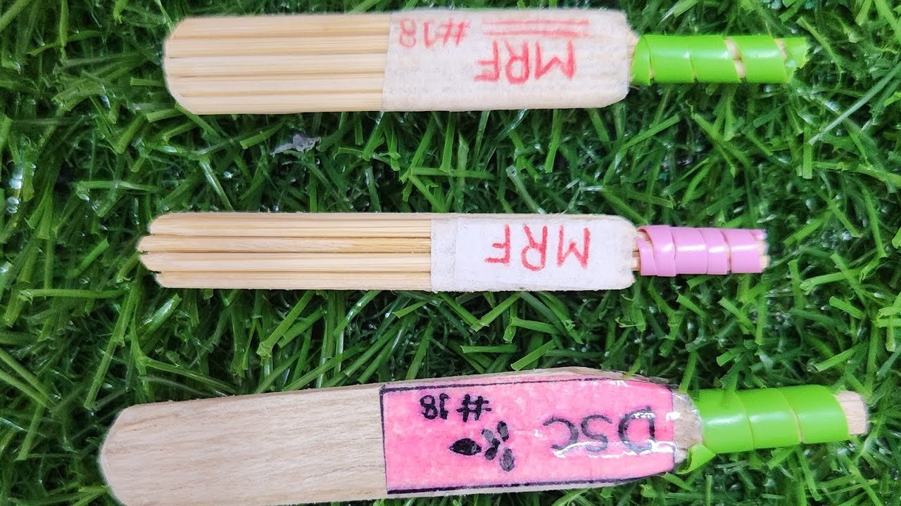 DIY Miniature Cricket bat - YouTube