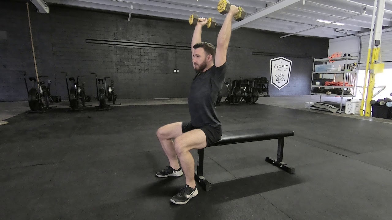 Seated Dumbbell Press - YouTube