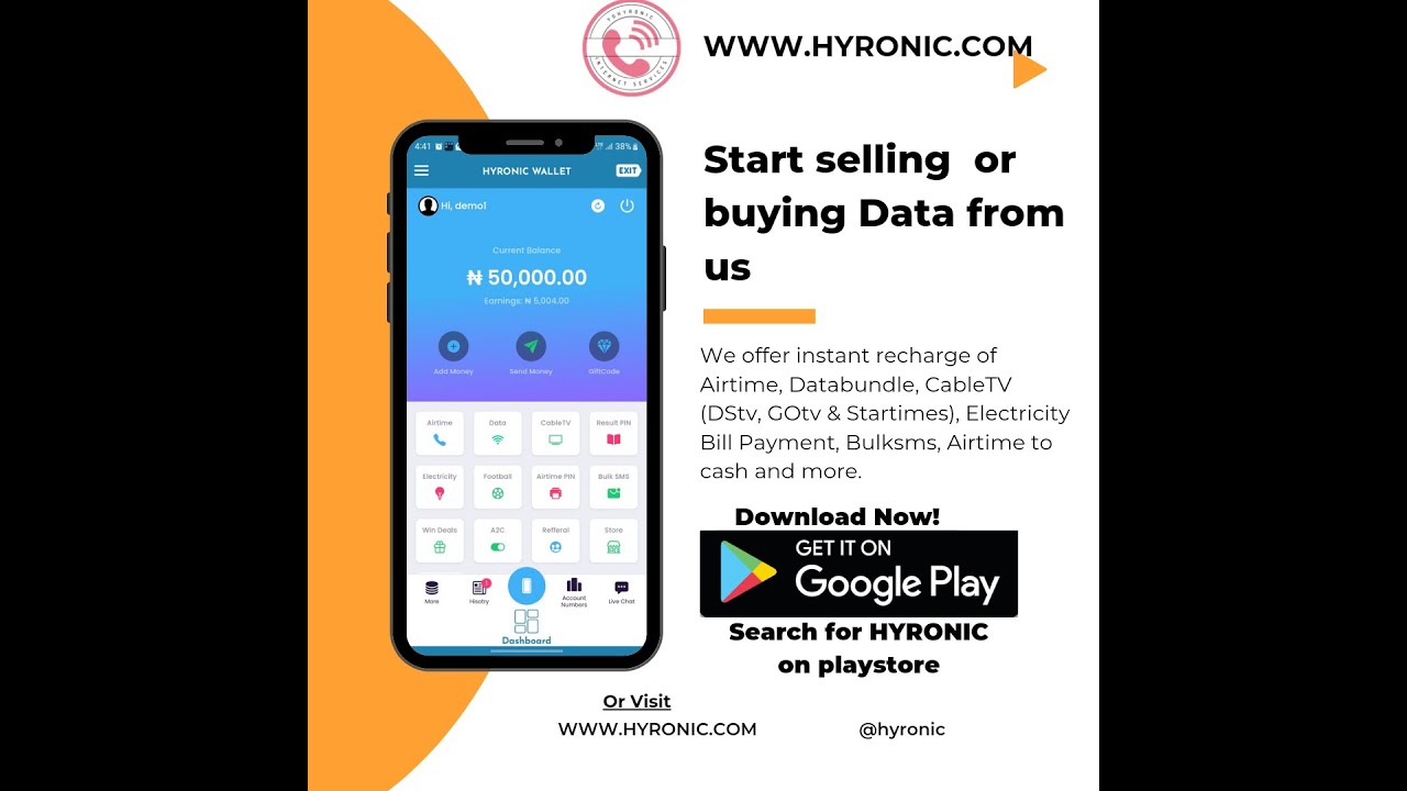 Hyronic wallet | how to start data reselling business in nigeria | how ...