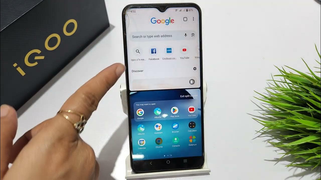 How to enable split screen in iqoo z7 | iqoo z7s me dual screen set kaise kare | Enable app ...