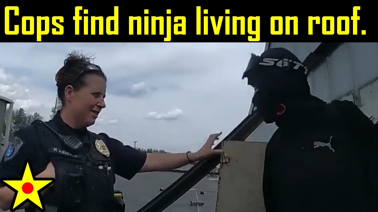 🚨 Cops evict a ninja from the roof of a dollar store. 🥷 | POLICE STAR ...