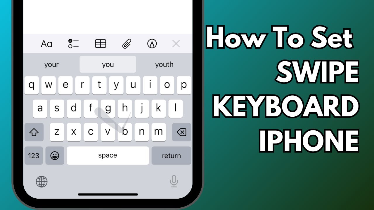 How To Set Swipe Keyboard Iphone - YouTube