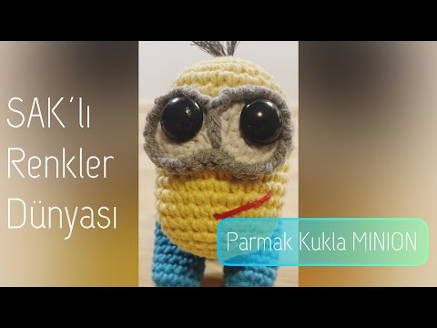 Amigurumi Minion Örgü Oyuncak / Amigurumi Minion Finger Puppet