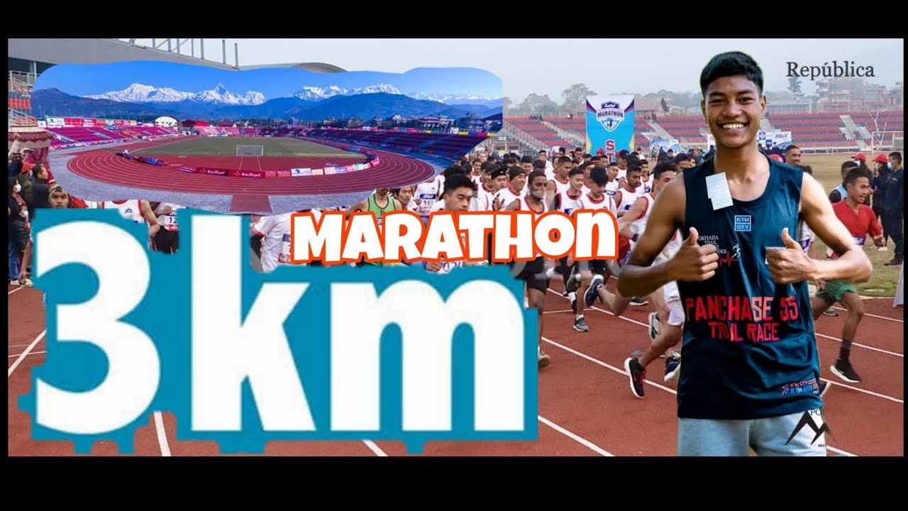Pokhara Marathon 3km . Pokhara Stadium / Pokhara Rangasala - YouTube