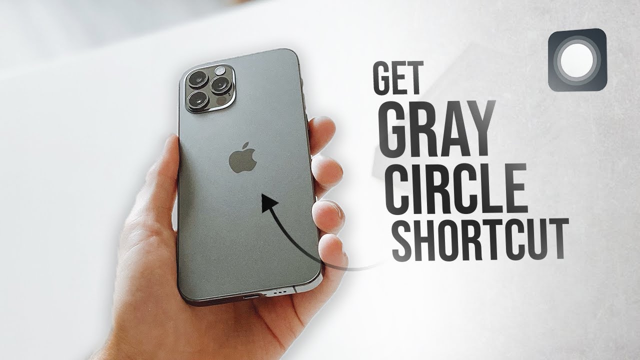 How to Get Gray Circle Shortcut on iPhone (tutorial) - YouTube