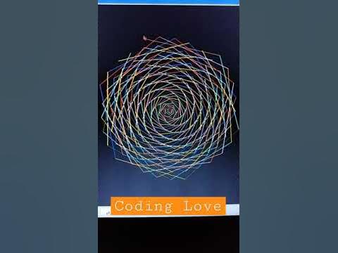 Create amazing art using Python | Coding for beginners | Python for beginners #shorts # ...