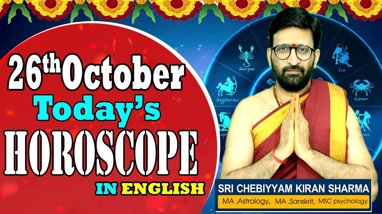 26th October 2021 Tuesday horoscope In English | English horoscope ...