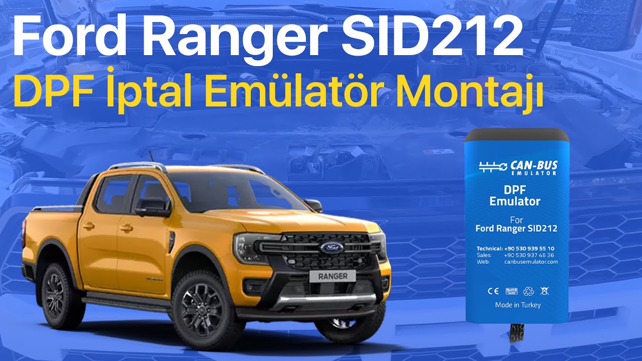 Ford Ranger SID212 DPF İptal Emülatör Montajı - YouTube