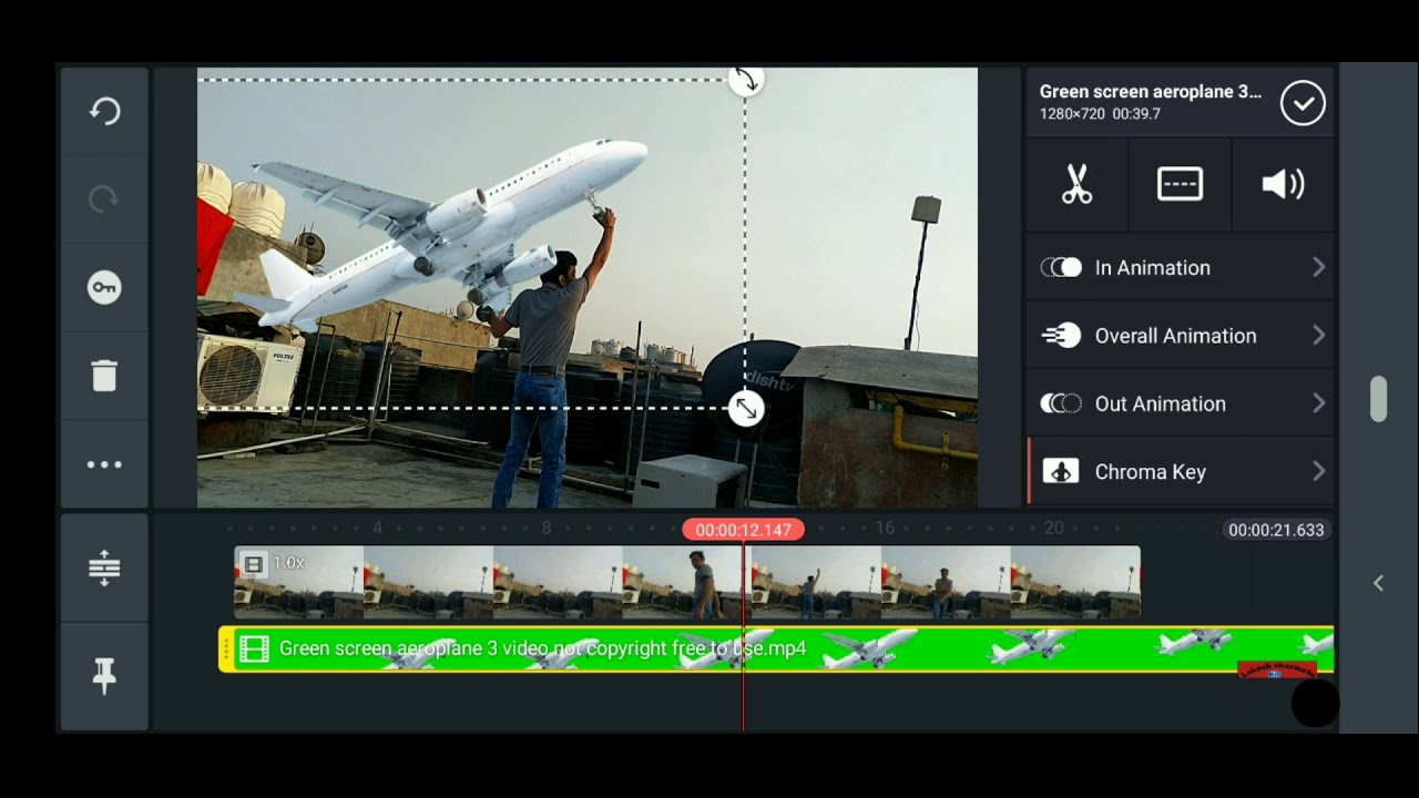 How make aeroplane tack video|| Best Kinemaster VFX Editing Airplane ...