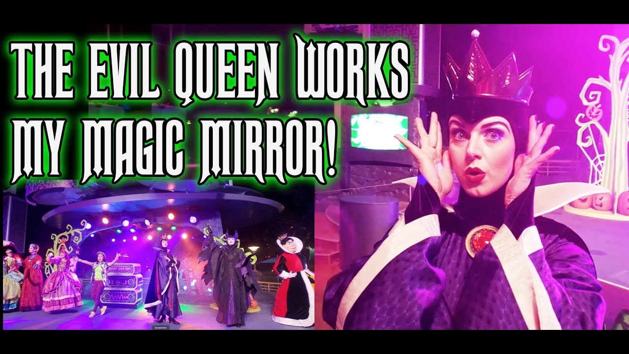 Evil Queen Works My Magic Mirror at the Villains Dance Party! - YouTube