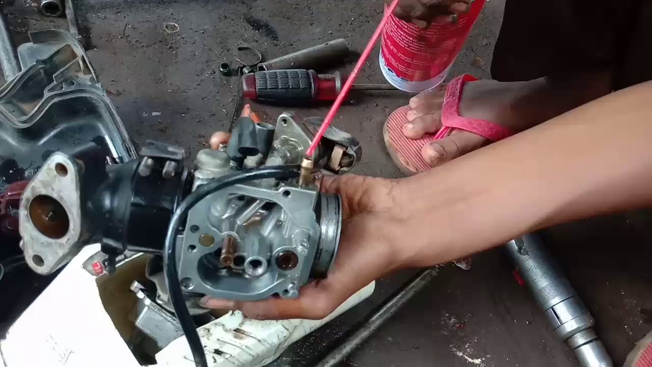 Service karbu motor supra series dan vario yg brebet2 d awalan - YouTube