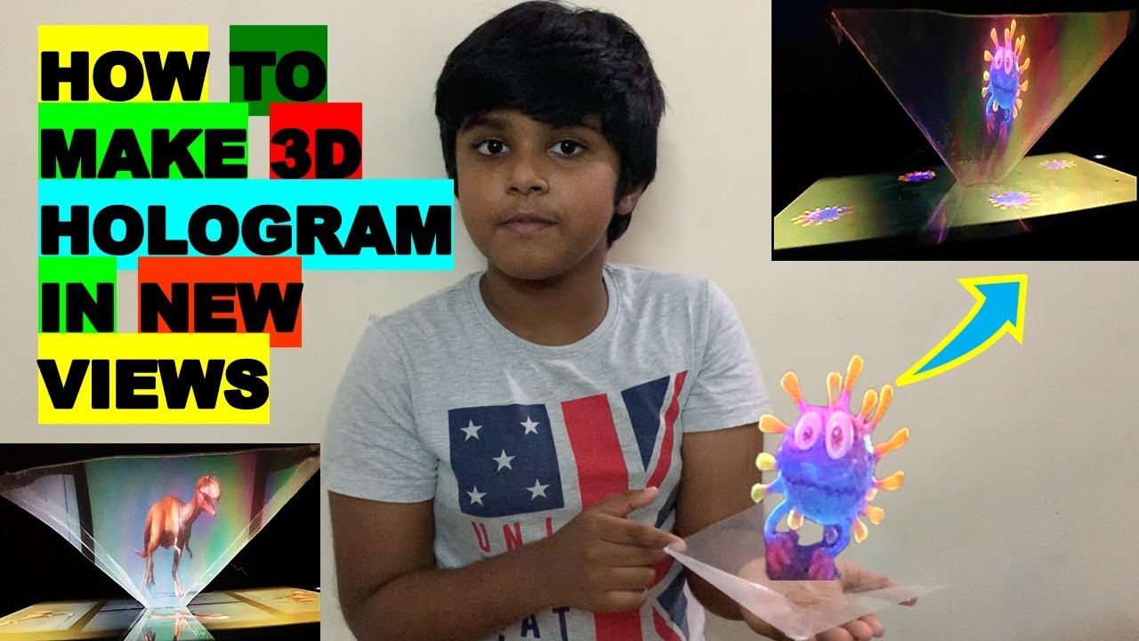 How to make 3D Hologram #Holography #Hologram#Waste material ...