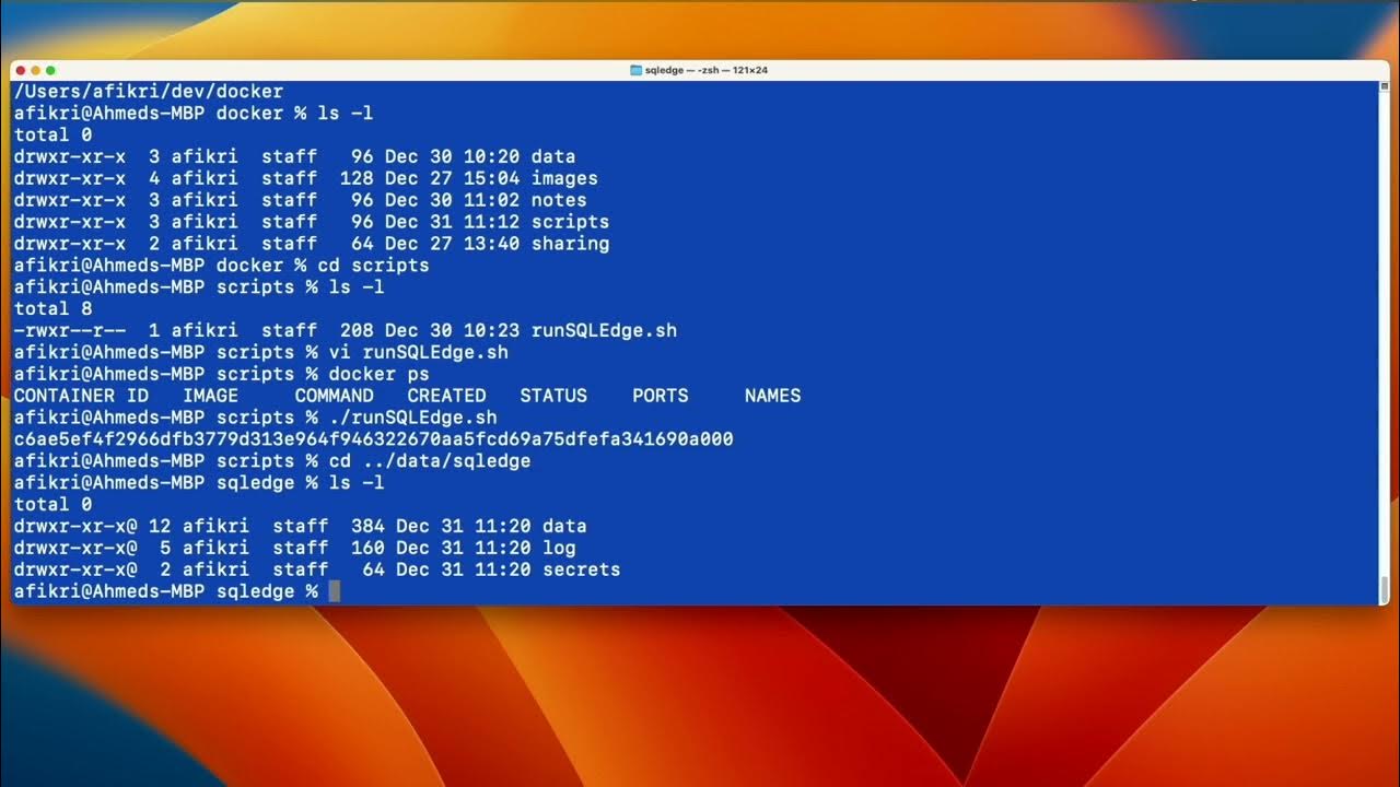 Deploy Azure SQL Edge with Docker on MAC OS with Apple Silicon - YouTube